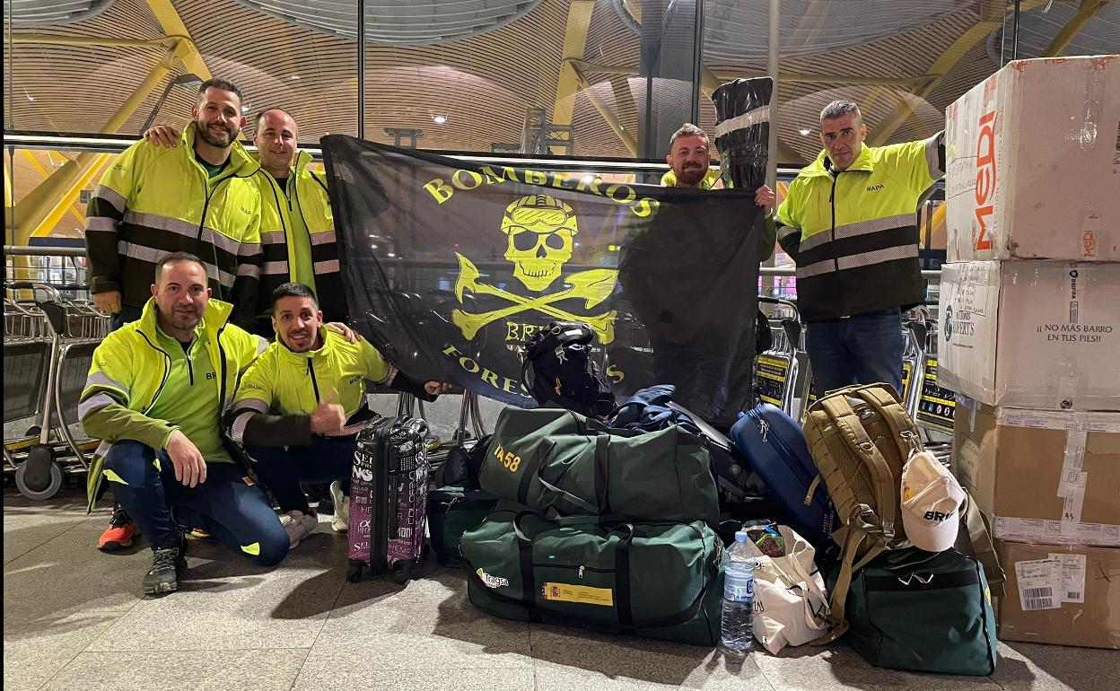 Seis bomberos forestales de la BRIF de Tabuyo del Monte viajan a Chile para luchar contra los ...